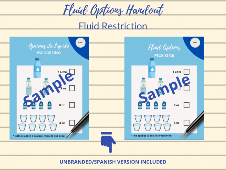 FLUID OPTIONS HANDOUT - Well Resourced Dietitian