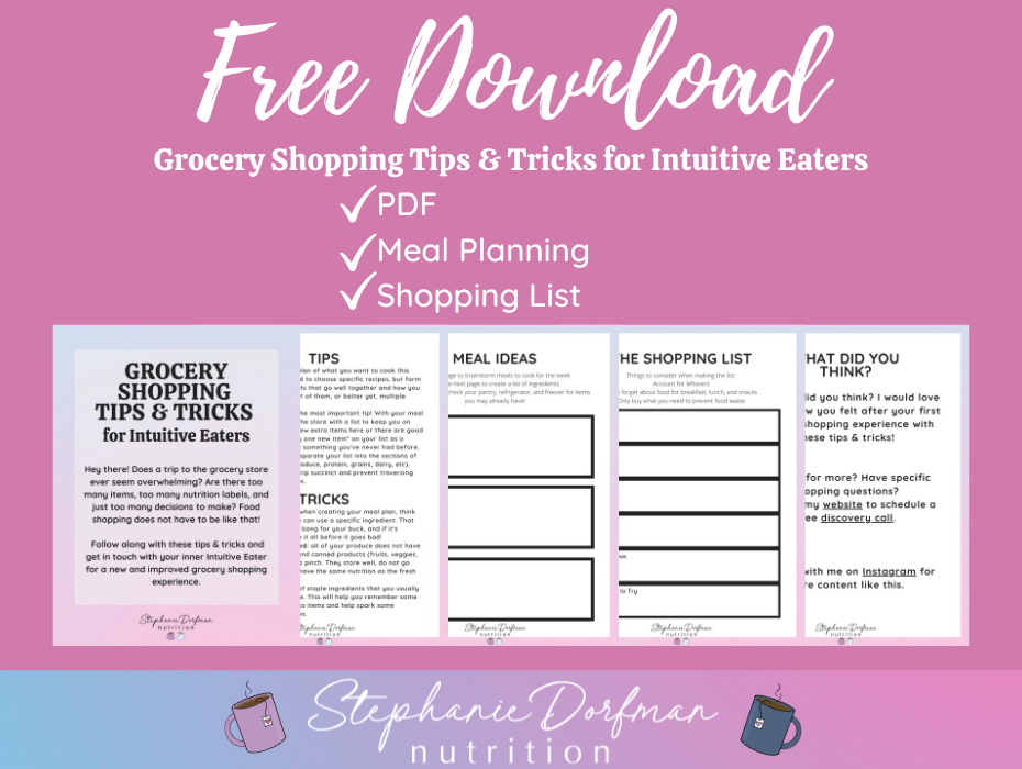 Grocery Shopping Tips & Tricks for Intuitive Eaters - Well Resourced ...