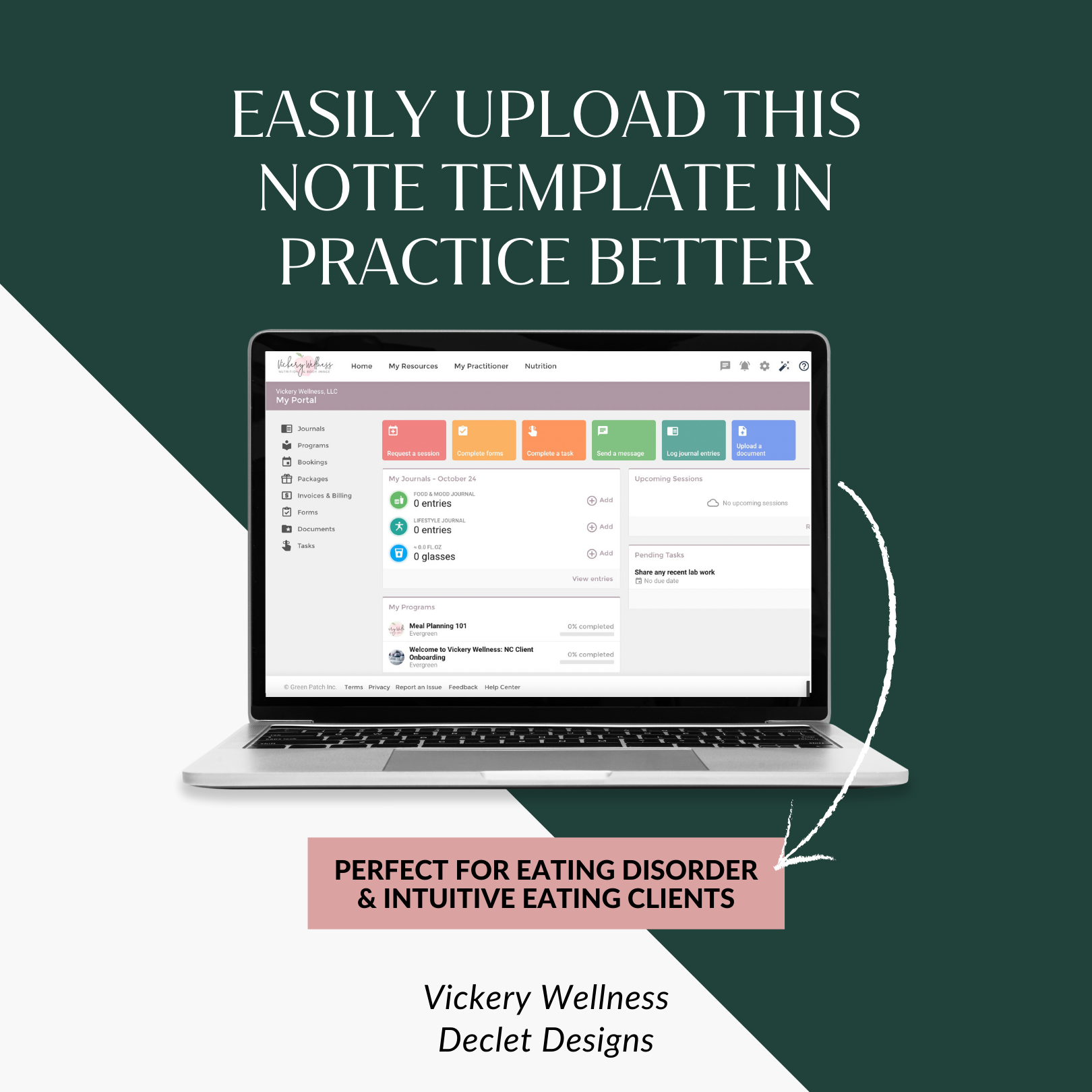 Initial Session Note Template for Practice Better - Well Resourced ...