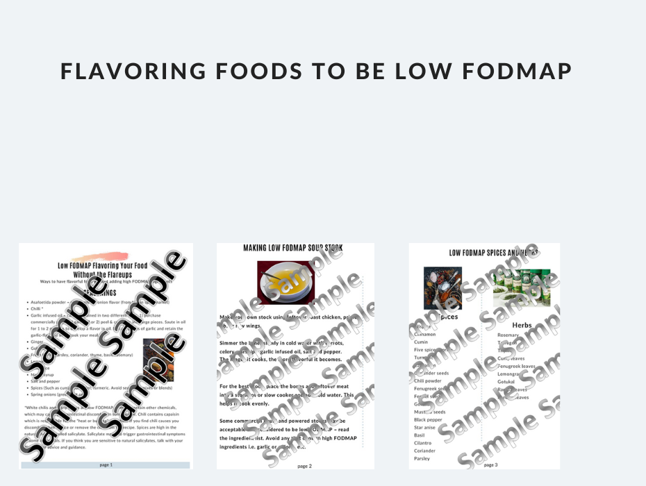 Flavoring Foods to be low FODMAP Friendly - Well Resourced Dietitian