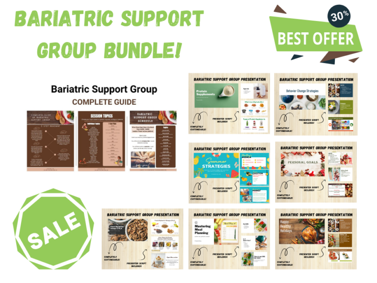 Bariatric Support Group Bundle! - Well Resourced Dietitian