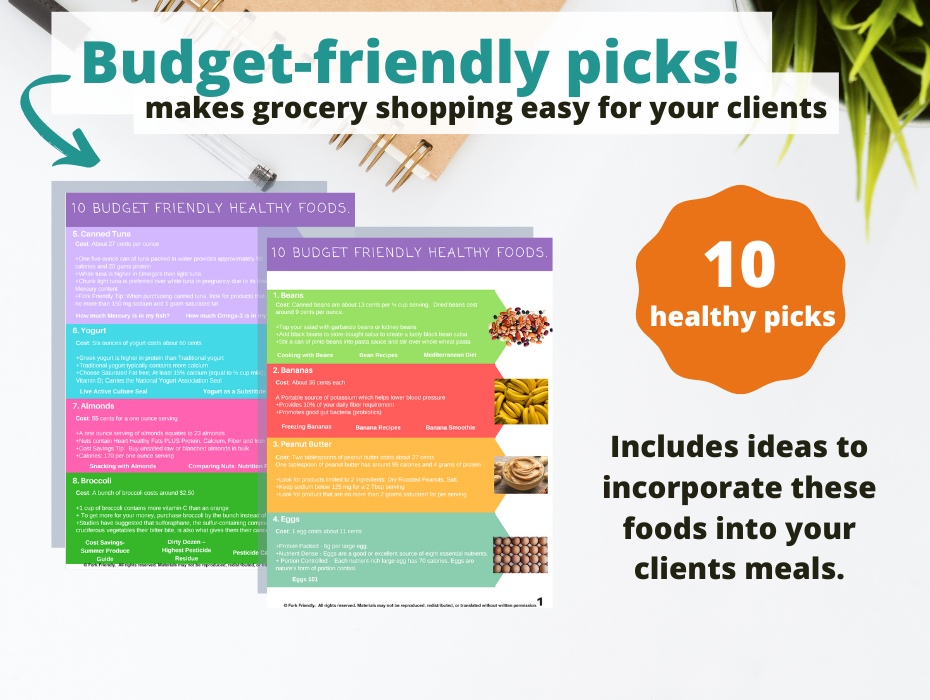 10 Healthy and Budget Friendly Foods - Well Resourced Dietitian