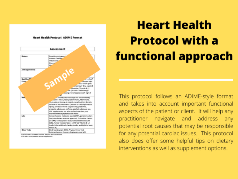 Heart Health Protocol: A Functional Approach - Well Resourced Dietitian