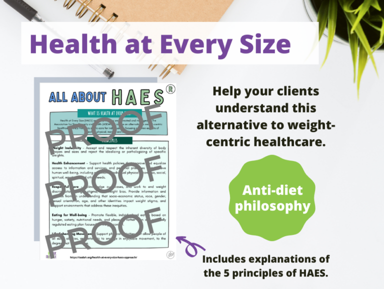 Anti-Diet Philosophy: Health at Every Size Model - Well Resourced Dietitian