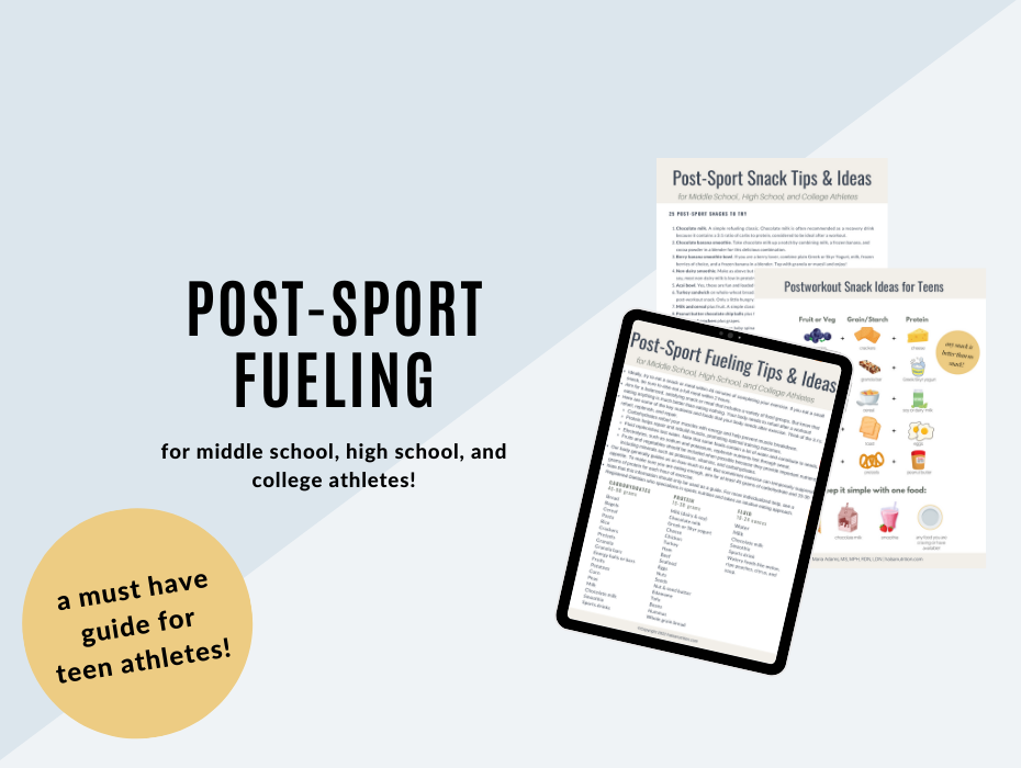 Post-Sport Fueling Tips and Ideas for Teens - Well Resourced Dietitian