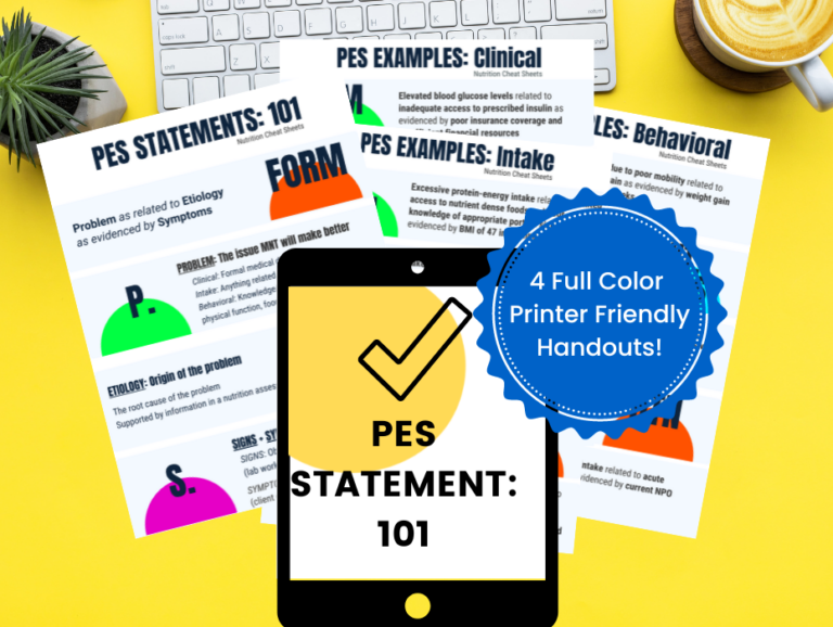 PES Statement 101 - Well Resourced Dietitian