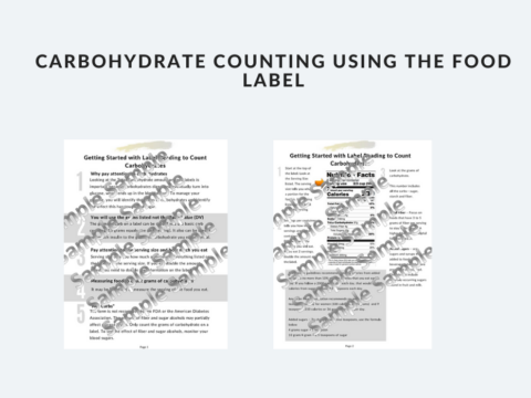 Carbohydrate Counting Using the Food Label - Well Resourced Dietitian