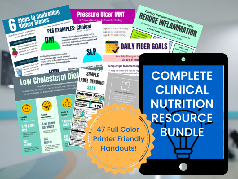 Complete Clinical Nutrition Resource Bundle - Well Resourced Dietitian