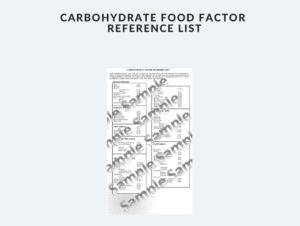Food Factor Reference List - Carbohydrate counting | Well Resourced Dietitian