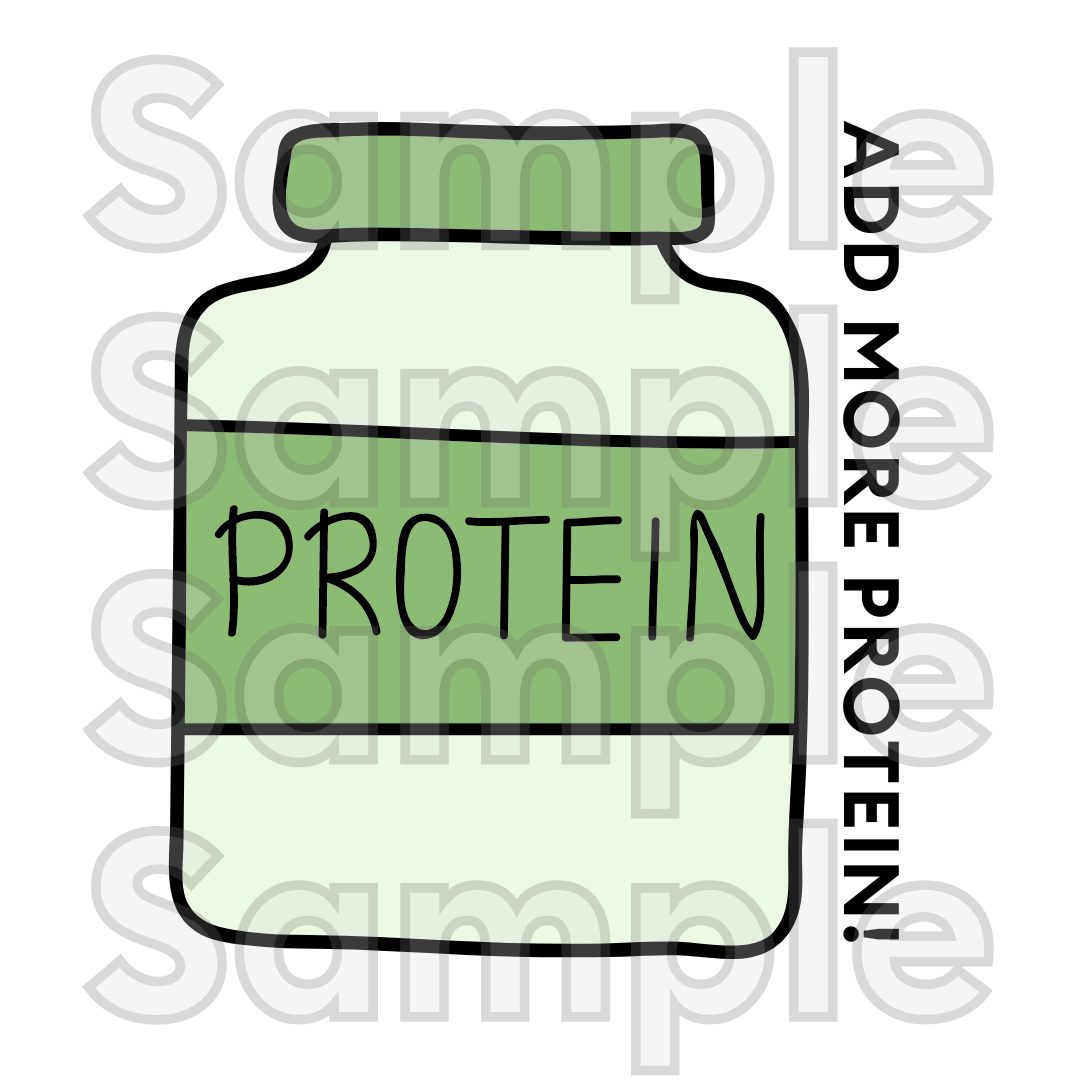 "Add More Protein" Sticker Download for Dialysis Clinic and Kidney Diet ...