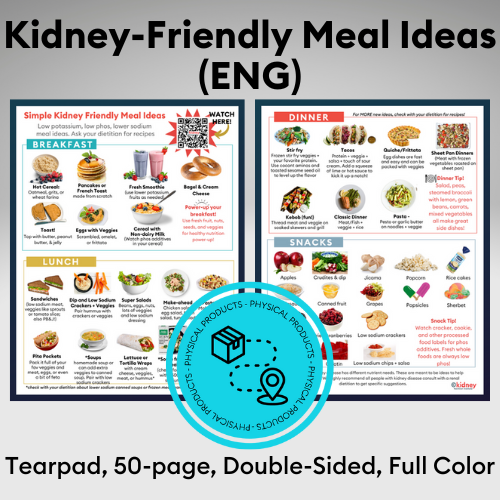 Kidney-Friendly Meal Ideas (ENGLISH) for Dialysis Clinic patients ...