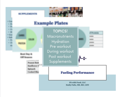 Fueling Performance (Endurance Athletes) - Well Resourced Dietitian