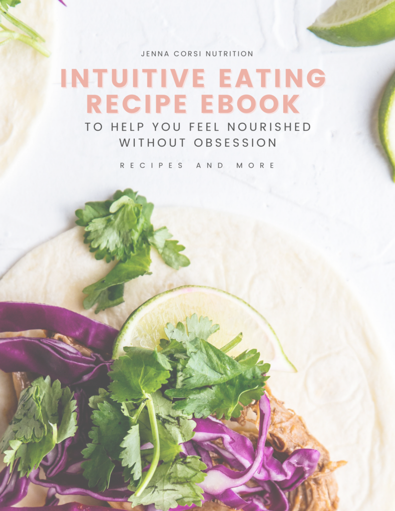 Intuitive Eating Recipe Ebook - Well Resourced Dietitian