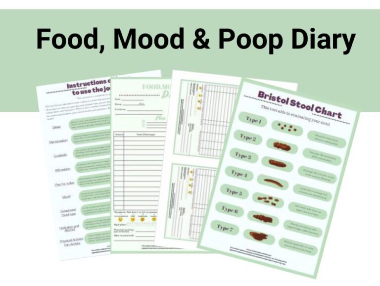 Food, Mood, & Poop Diary - Well Resourced Dietitian