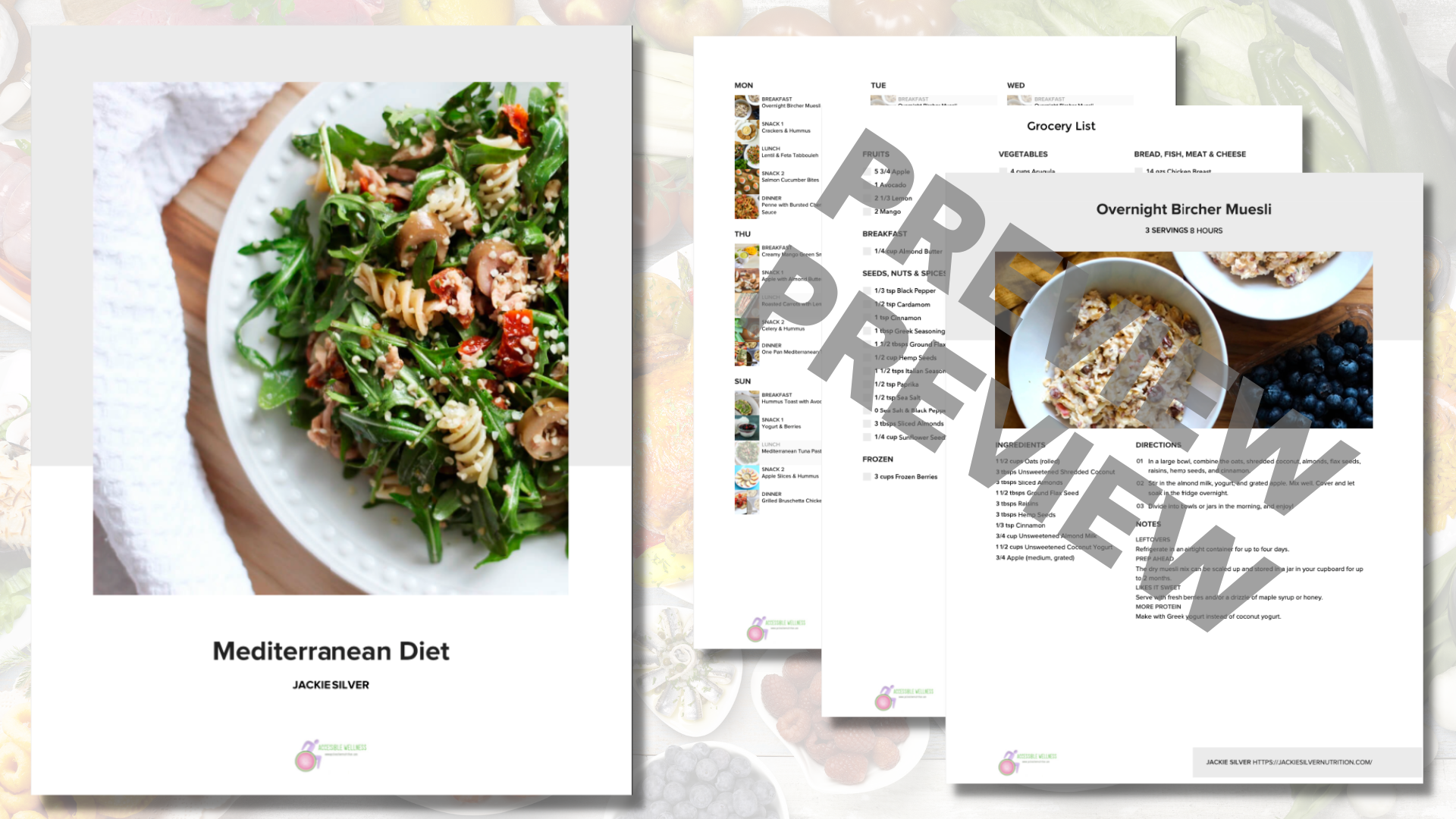 7-Day Mediterranean Diet Meal Plan - Well Resourced Dietitian