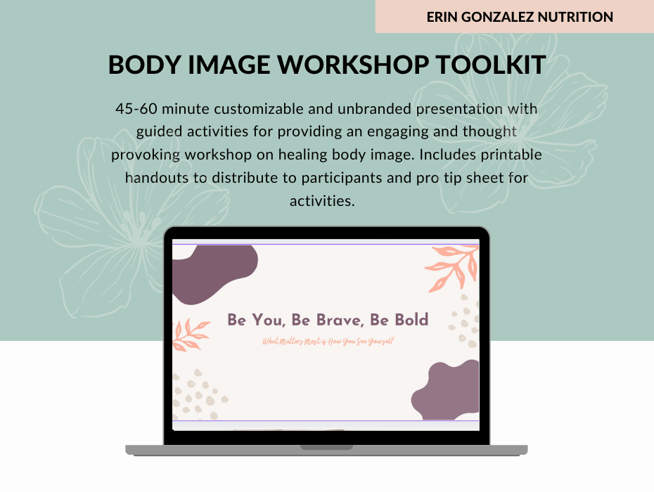 Body Image Workshop Toolkit - Well Resourced Dietitian