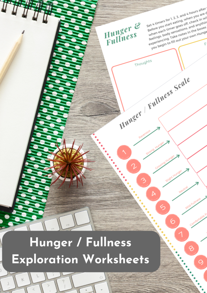 Build Your Own Hunger / Fullness Scale Worksheets - Well Resourced ...