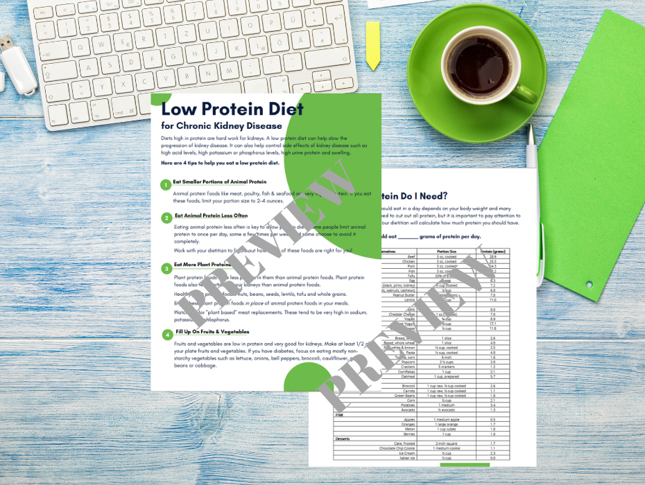 Low Protein Diet for Chronic Kidney Disease - Well Resourced Dietitian