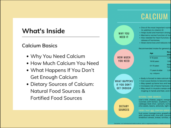Vitamin D and Calcium Client Education Handout - Well Resourced Dietitian