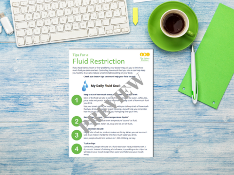 Tips for a Fluid Restriction - Well Resourced Dietitian