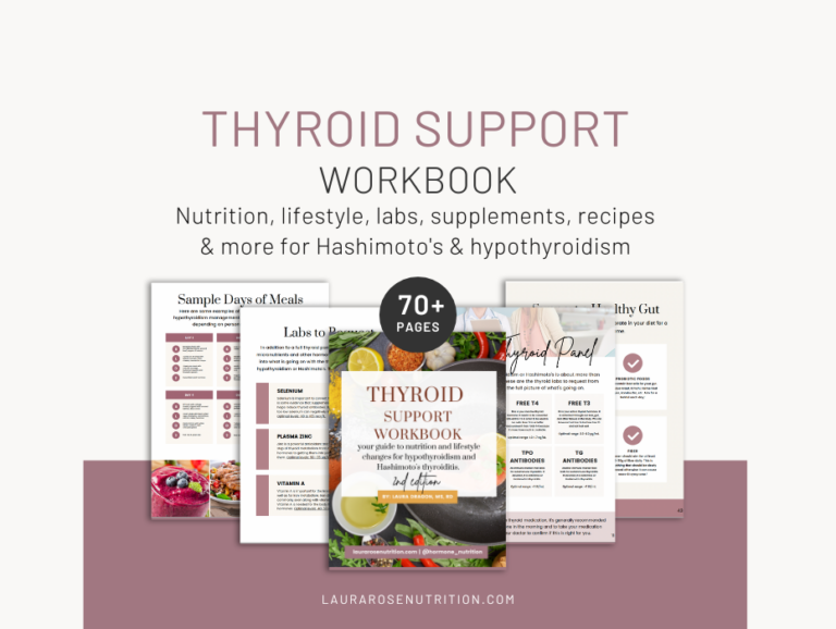 Thyroid Support Workbook - Well Resourced Dietitian