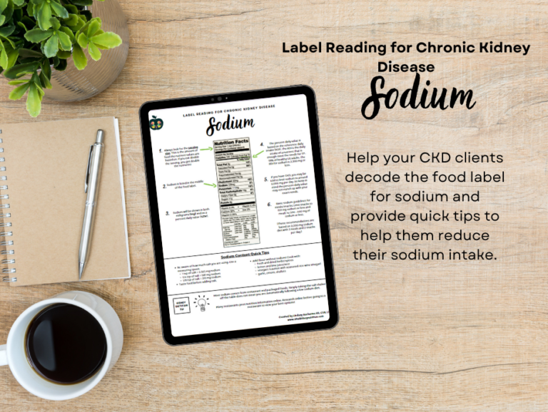 Label Reading for Chronic Kidney Disease: Sodium - Well Resourced Dietitian
