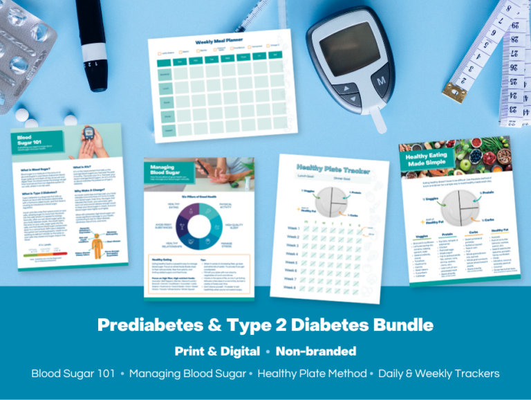 Blood Sugar Bundle - Prediabetes and Type 2 Diabetes (digital & print ...