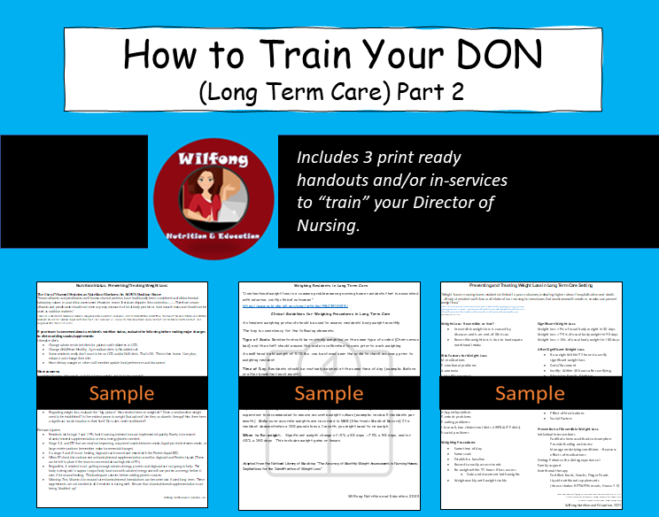 How to Train Your DON (Long-term Care), Part 2 - Well Resourced Dietitian