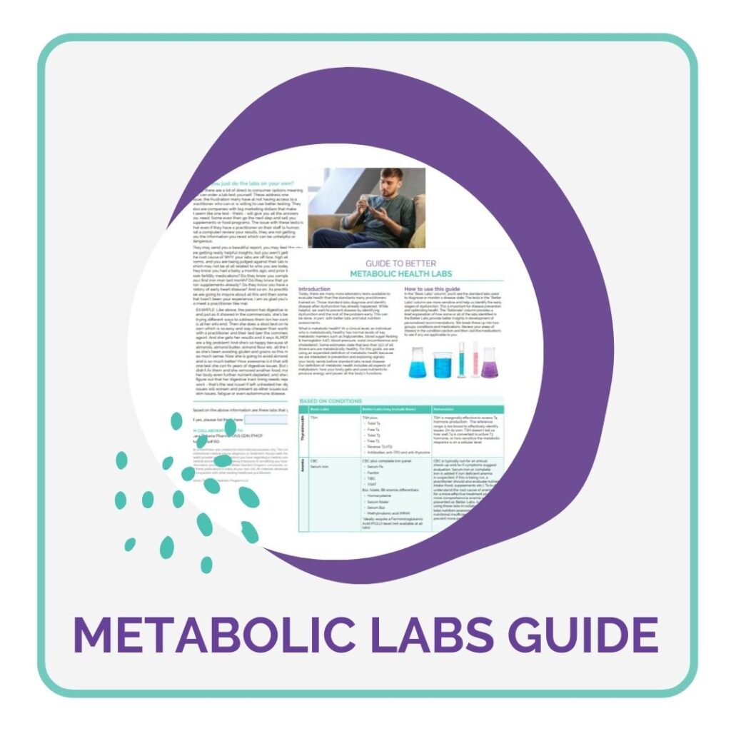 Guide to Better Metabolic Health Labs - Well Resourced Dietitian