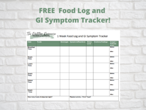FREE 1 Week Food/Symptom Tracker - Well Resourced Dietitian