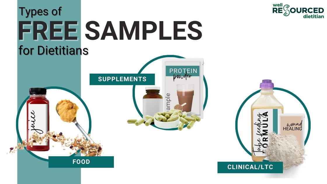 20 Companies with Free Samples for Dietitians - Well Resourced Dietitian
