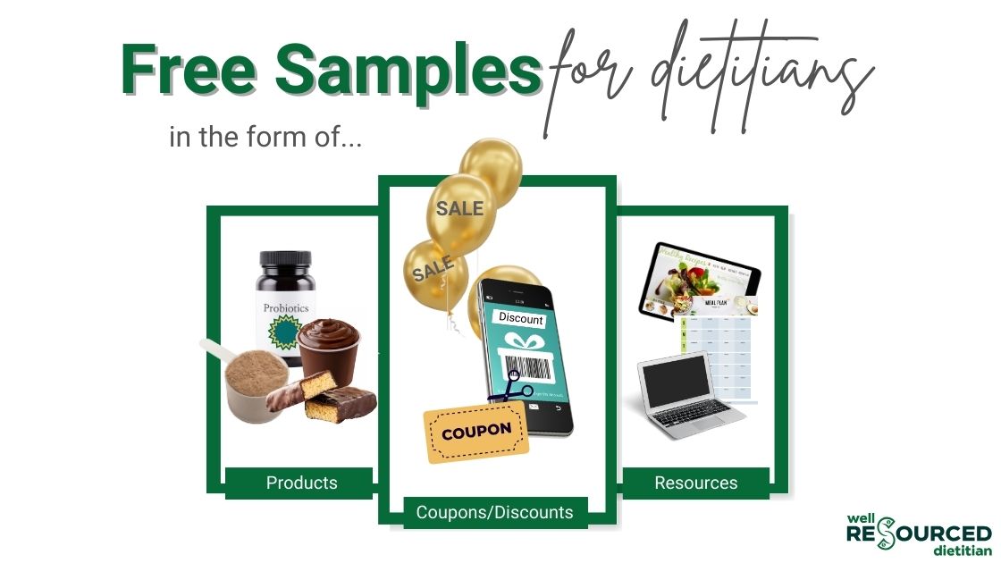 20 Companies with Free Samples for Dietitians - Well Resourced Dietitian