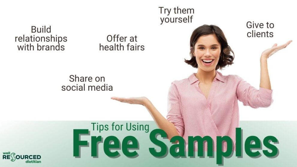 20 Companies with Free Samples for Dietitians - Well Resourced Dietitian