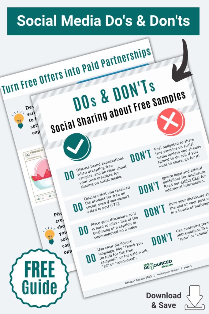 20 Companies with Free Samples for Dietitians - Well Resourced Dietitian