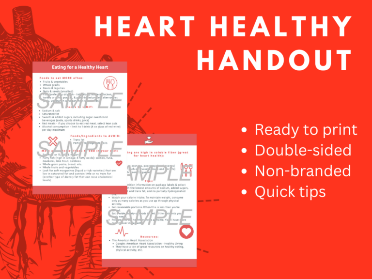 Eating for a Healthy Heart - Well Resourced Dietitian