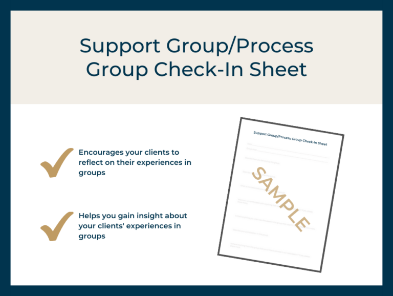 Group Check-In Sheet - Well Resourced Dietitian