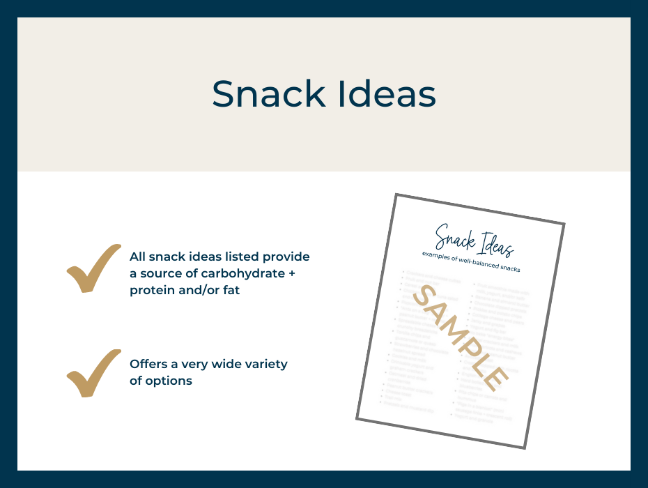 Snack Ideas - Well Resourced Dietitian