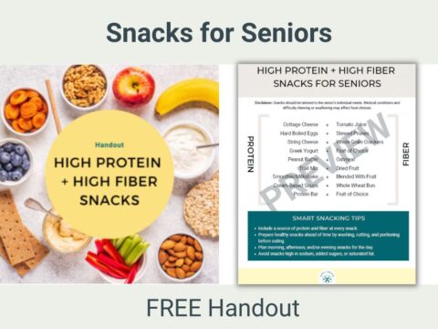 High Protein and High Fiber Snack List for Seniors - Well Resourced ...