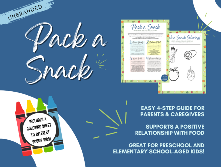 Pack a Snack: Easy Guide for Kids - Well Resourced Dietitian
