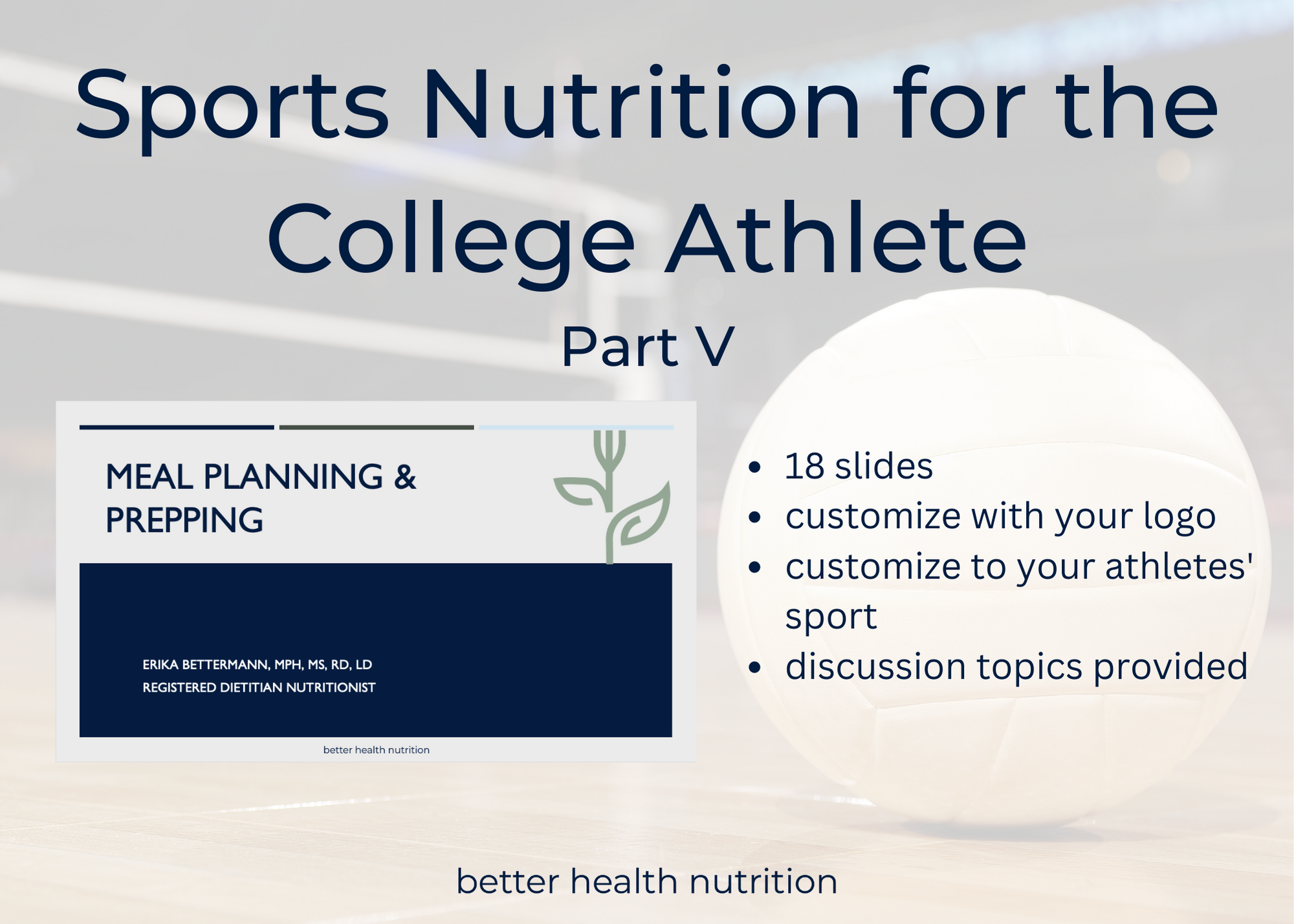Sports Nutrition for the College Athlete Part V - Well Resourced Dietitian