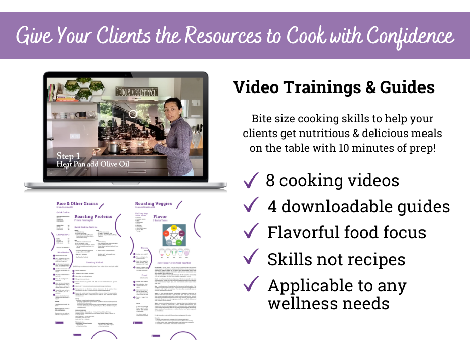 Cook with Confidence | Resource Guide + Videos | Well Resourced Dietitian