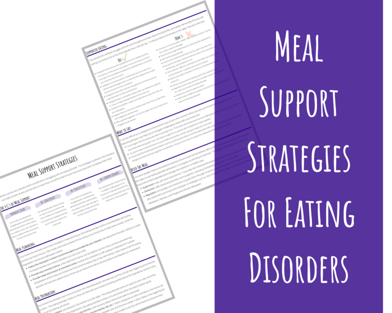 Meal Support Strategies for Eating Disorders - Well Resourced Dietitian