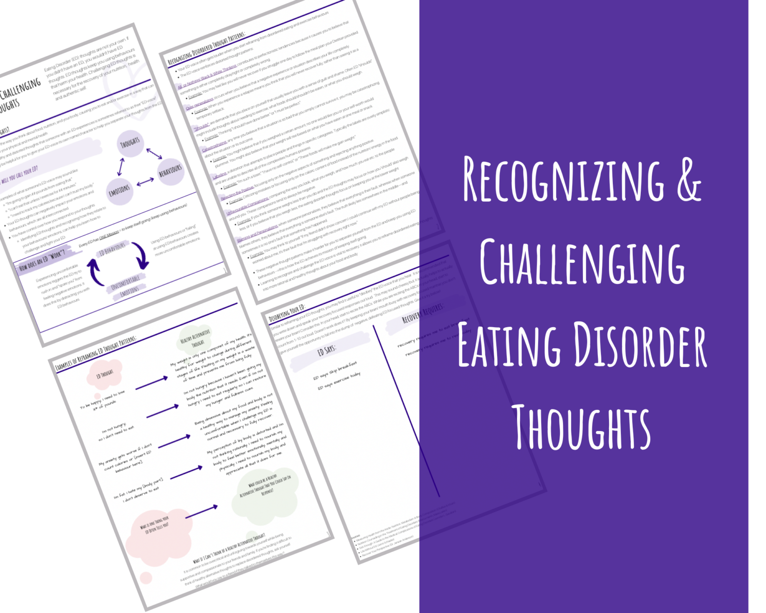 Recognizing & Challenging Eating Disorder Thoughts - Well Resourced ...