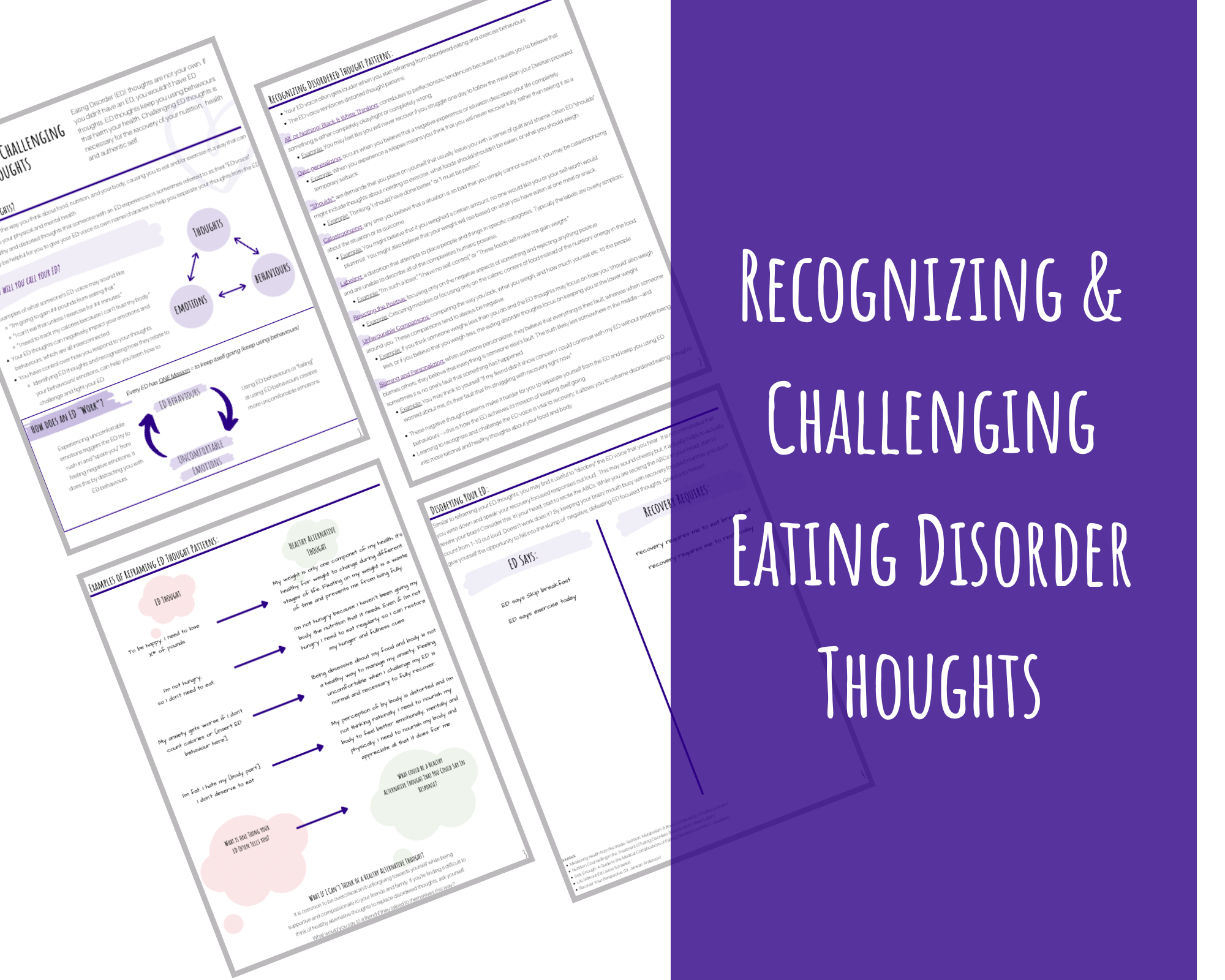 Recognizing & Challenging Eating Disorder Thoughts - Well Resourced ...