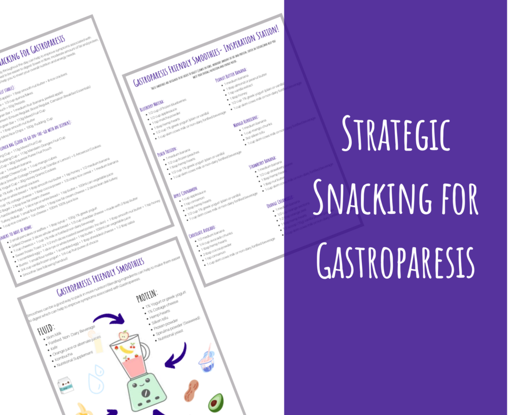 Strategic Snacking for Gastroparesis - Well Resourced Dietitian