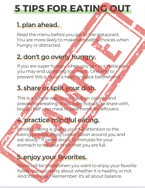 5 Tips for Eating Out - Well Resourced Dietitian