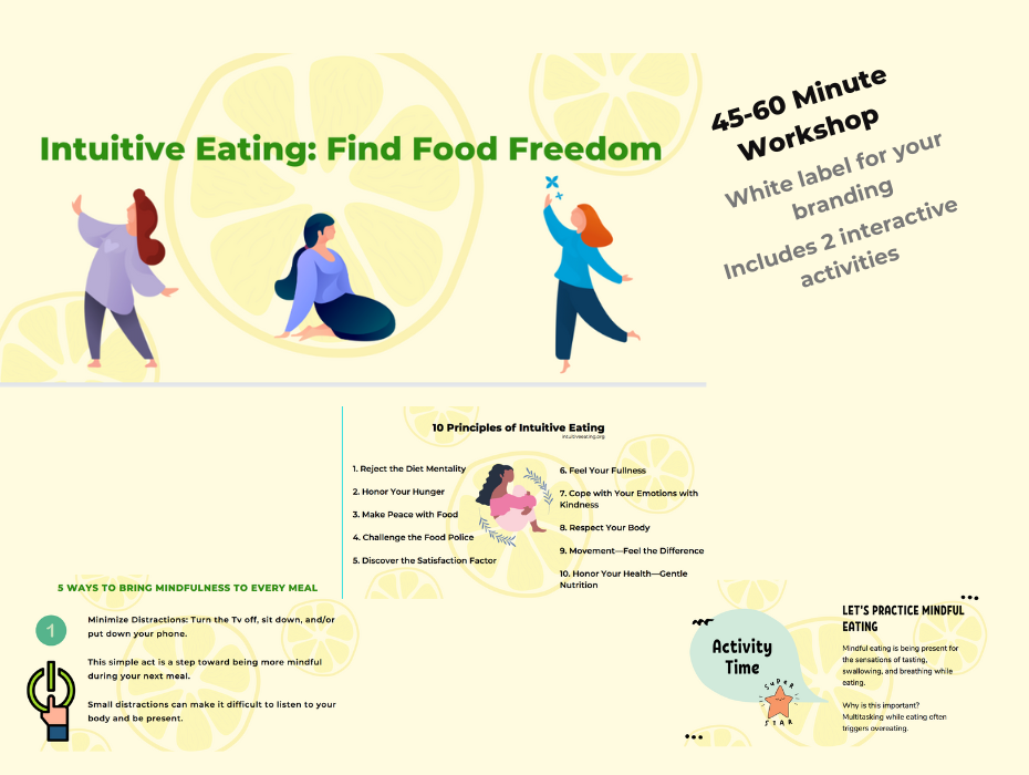 Intuitive & Mindful Eating Workshop - Well Resourced Dietitian