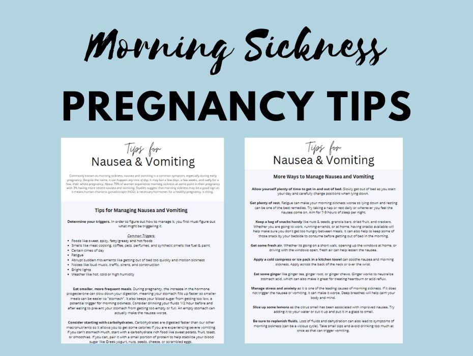 Pregnancy - Morning Sickness | Well Resourced Dietitian