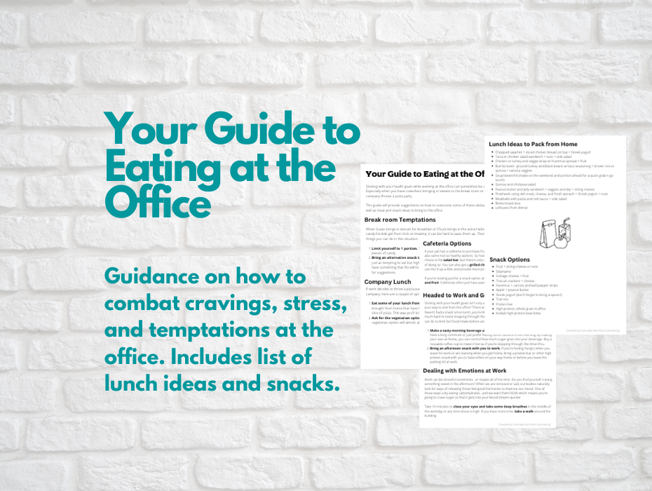 Your Guide to Eating at the Office - Well Resourced Dietitian