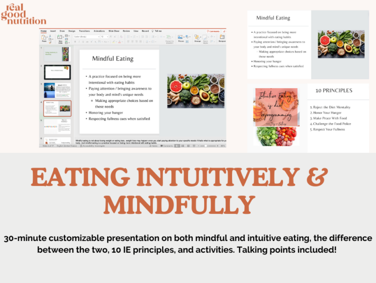 30-Minute Mindful & Intuitive Eating Presentation - Well Resourced ...